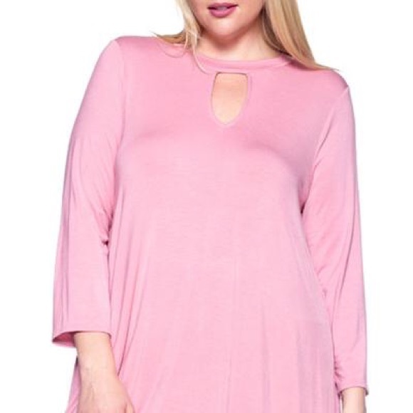 Tops | Plus Size Tunic With Keyhole Design | Poshmark